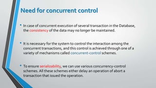 Concurrency control | PPT