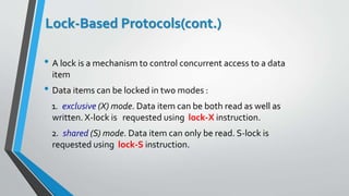 Concurrency control | PPT