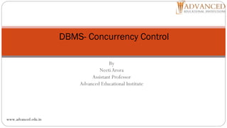 Concurrency control ms neeti | PPT