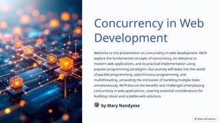 Concurrency-in-Web-Development in relation to parallel programming (1).pptx