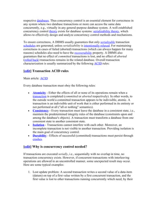 Concurrency control | DOC