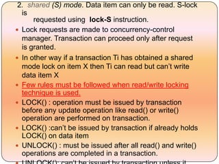 Concurrency control | PPT