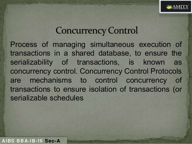 Concurrency Control 4222
