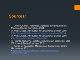 Concurrency control | PPT