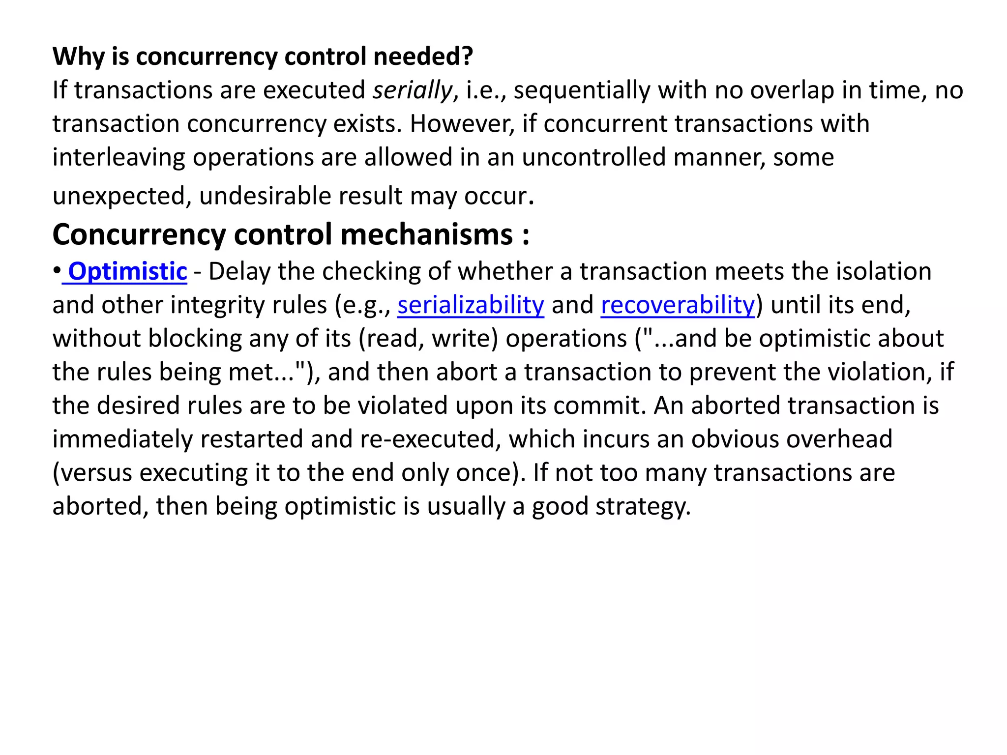 Concurrency control | PPT