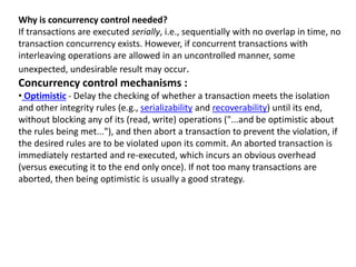 Concurrency control | PPT