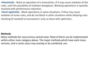 Concurrency control | PPT