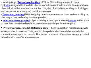 Concurrency control | PPT
