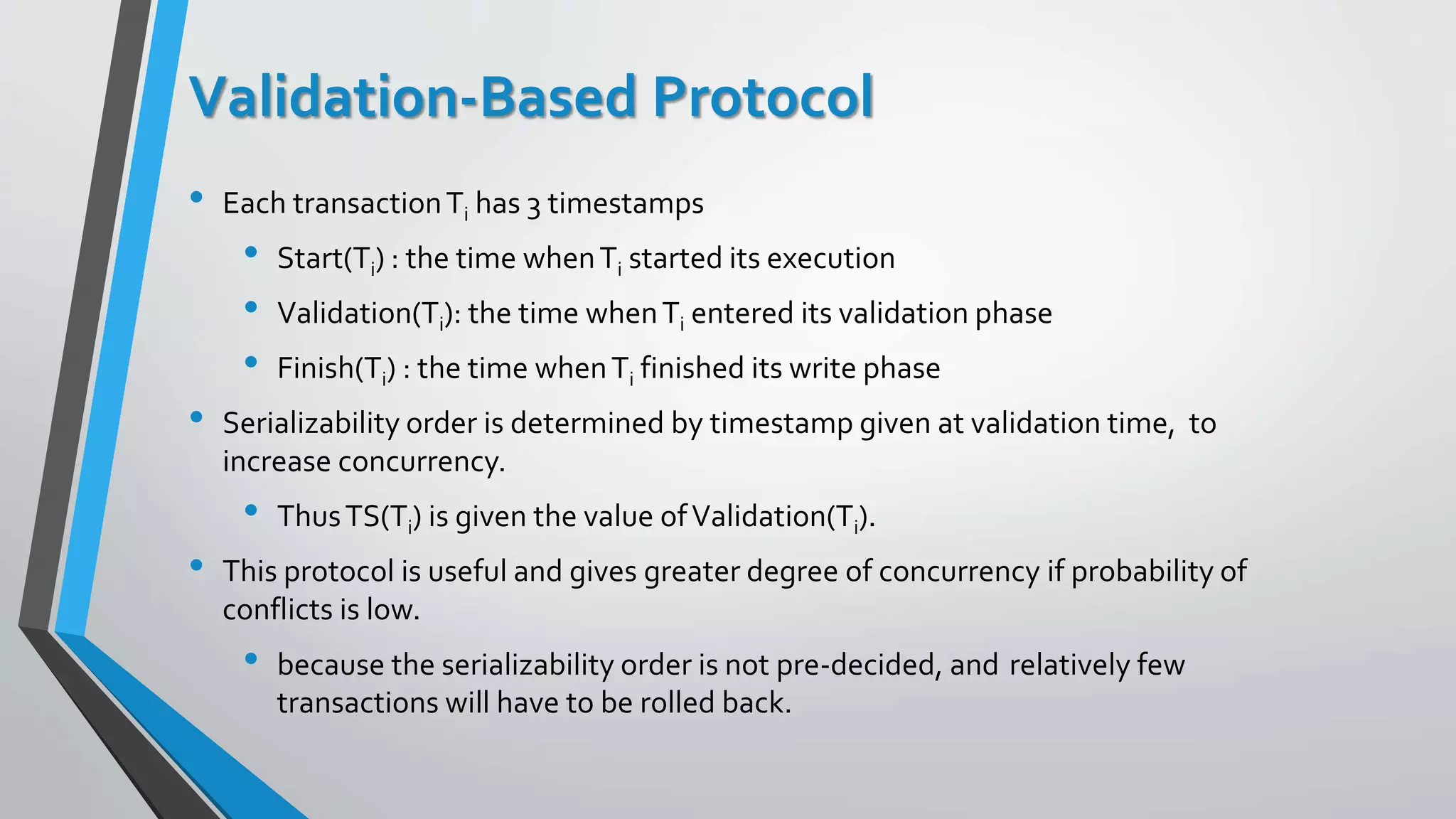 Concurrency control | PPTX