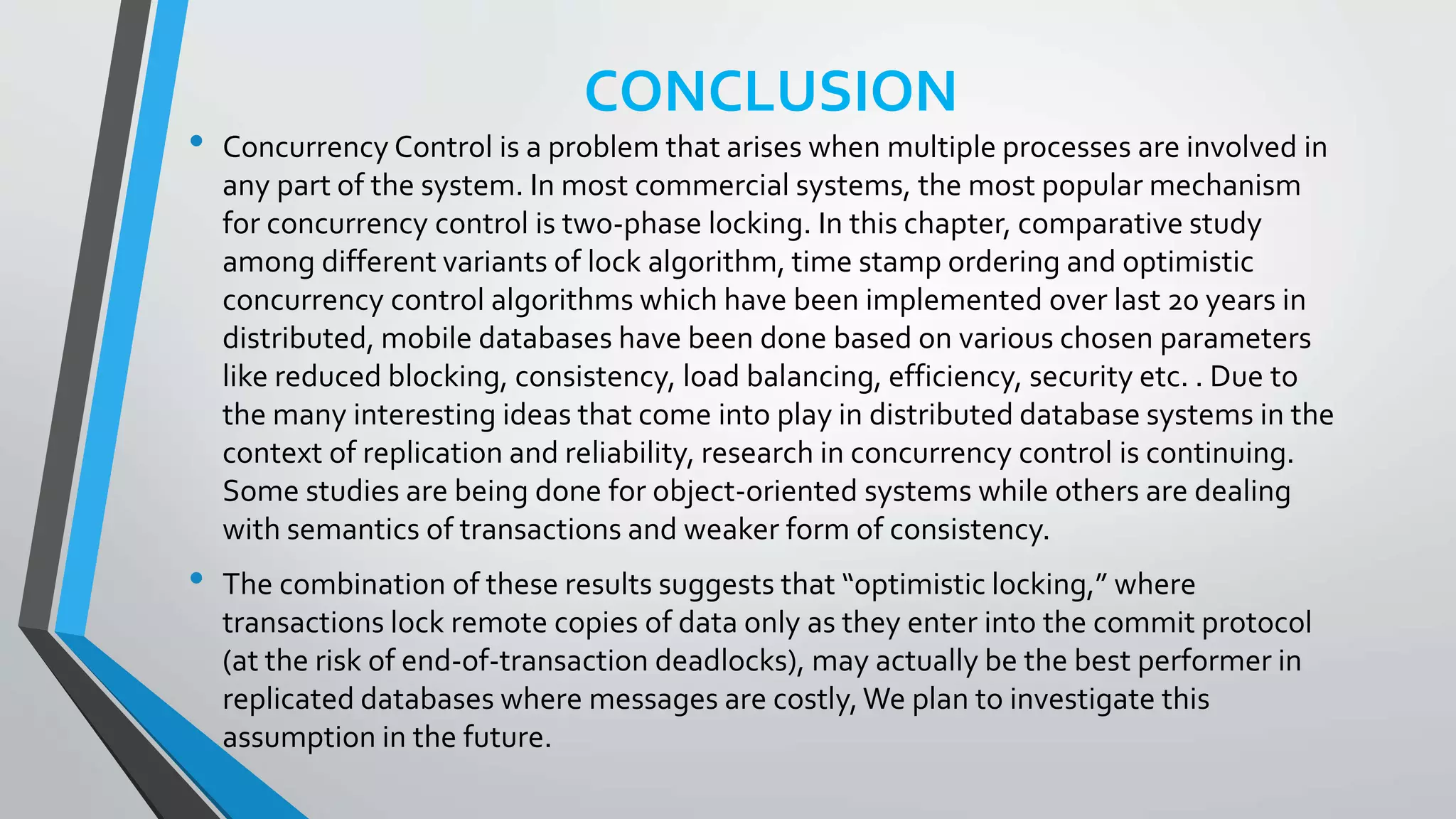 Concurrency control | PPTX