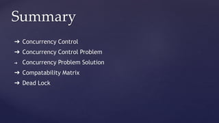 Concurrency control | PPTX