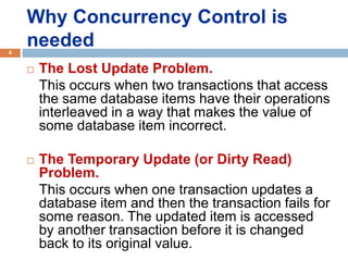 Concurrency control! | PPTX