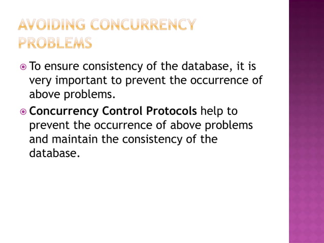 Concurrency control | PPT