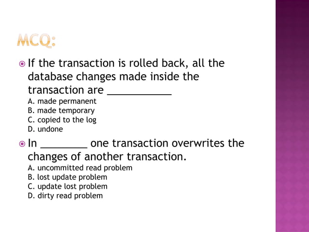 Concurrency control | PPT