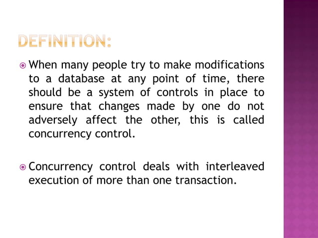 Concurrency Control Ppt