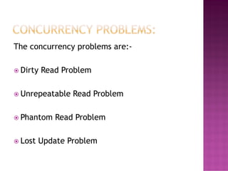 Concurrency control | PPT