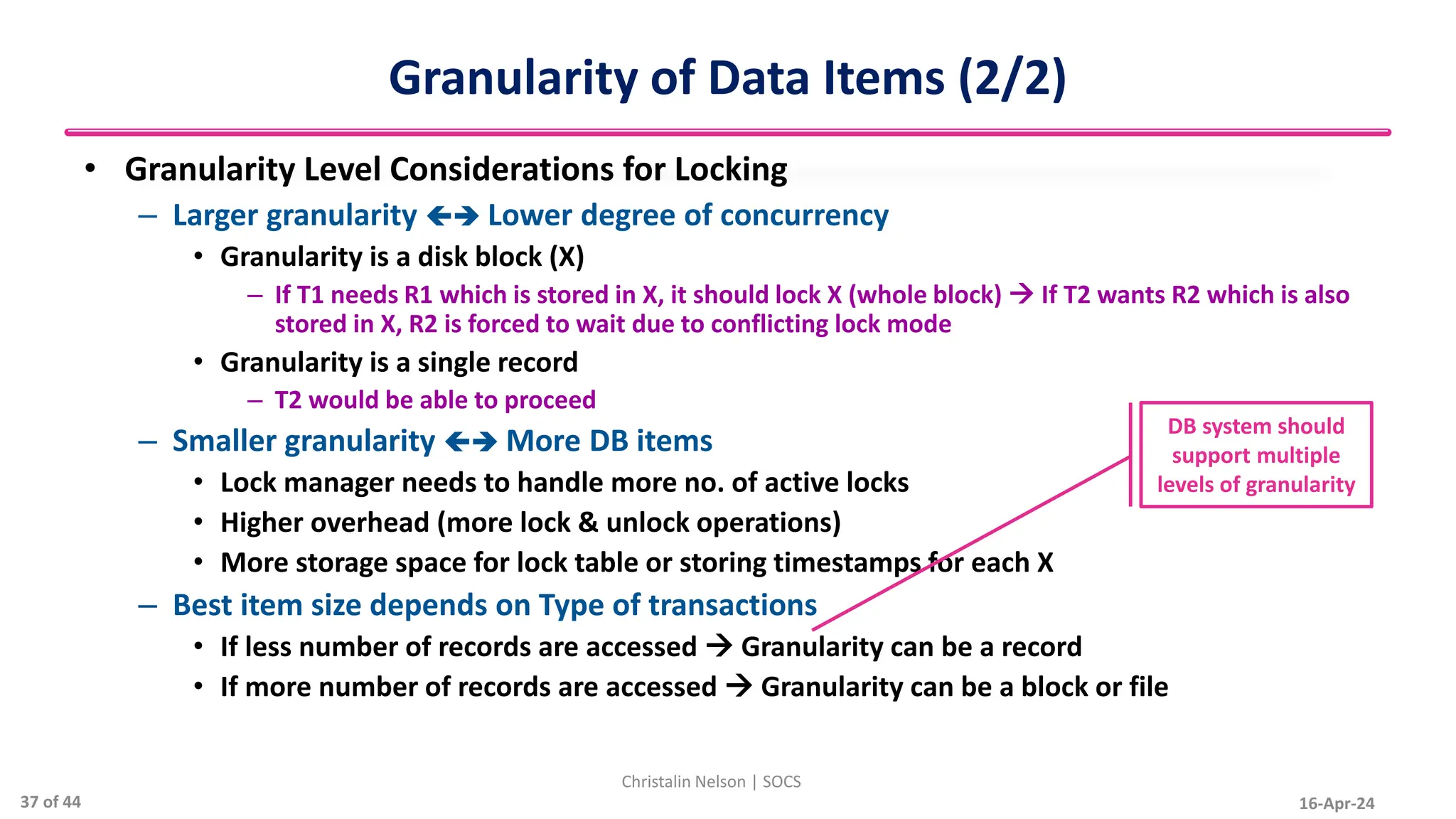 Concurrency Control in Database Management system | PDF