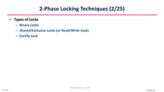 Concurrency Control in Database Management system | PDF