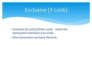 Concurrency control | PPTX