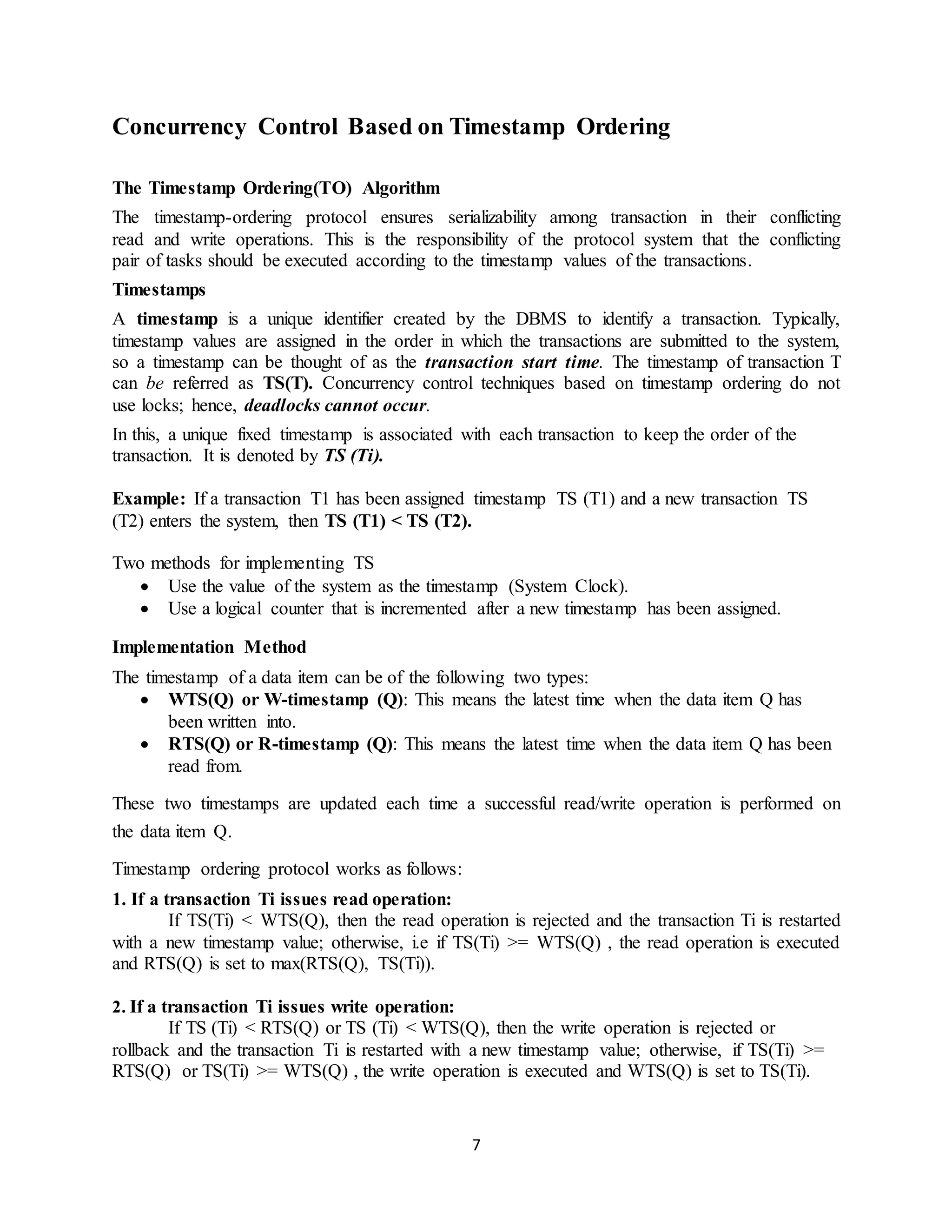Concurrency Control Techniques | PDF Concurrency Control Techniques | PDF