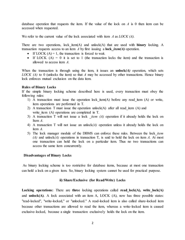 Concurrency Control Techniques | PDF Concurrency Control Techniques | PDF