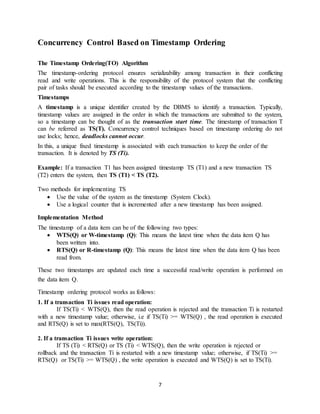 Concurrency Control Techniques | DOCX