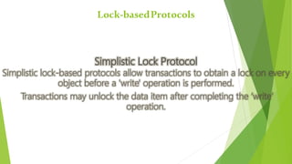 Concurrency control PPT | PPT