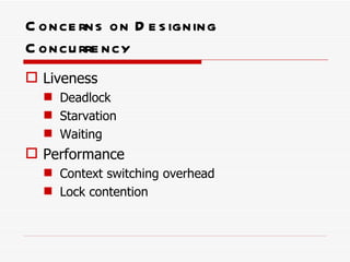Lecture on Java Concurrency Day 2 on Feb 4, 2009. | PPT
