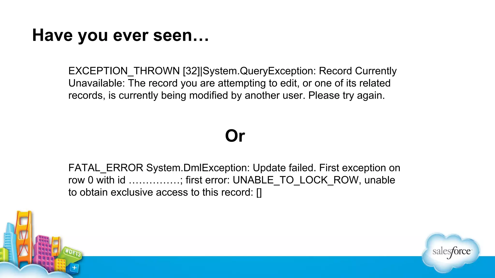 High Reliability DML and Concurrency Design Patterns for Apex | PDF | Databases | Computer ...