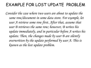 Concurrency in database system | PPTX