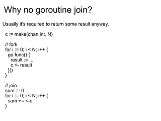 Concurrency in go | PPT | Programming Languages | Computing