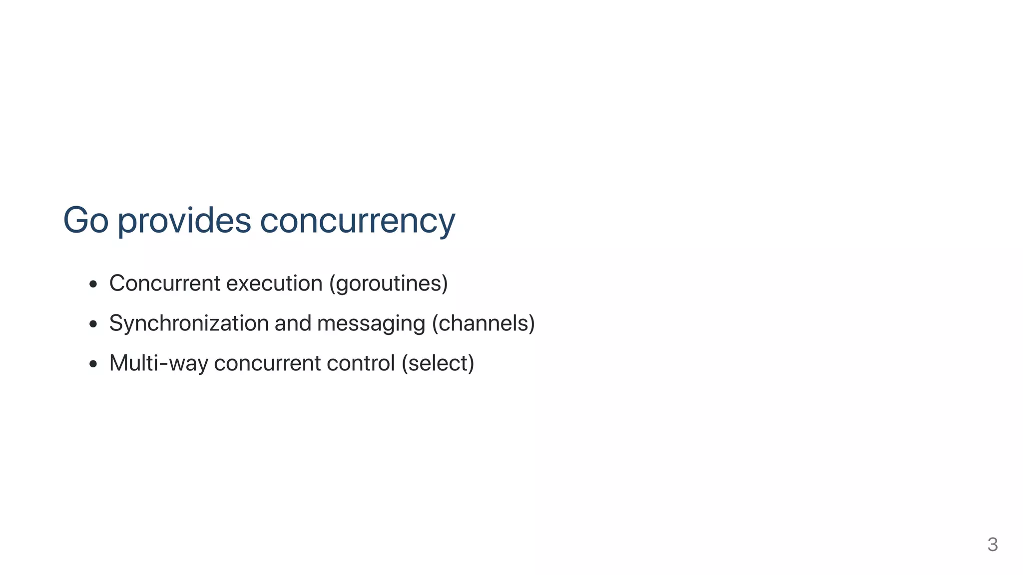 Jaap Groeneveld - Concurrency in Go | PPT