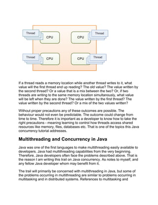 Concurrency in java | PDF | Operating Systems | Computer Software and ...