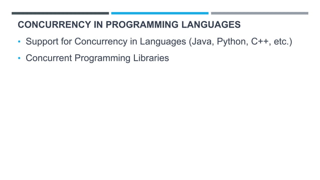 Concurrency in Software Development Generic Overview of Topics, Terms ...