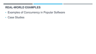 Concurrency in Software Development Generic Overview of Topics, Terms ...
