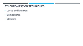 Concurrency in Software Development Generic Overview of Topics, Terms ...