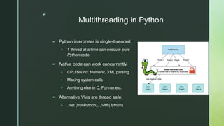 Concurrency models in python | PPTX