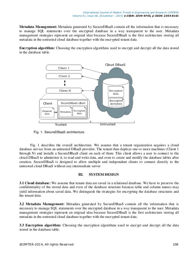 Concurrent And Independent Access To Encrypted Cloud Databases