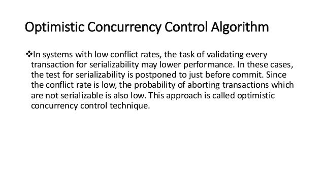Concurrent control