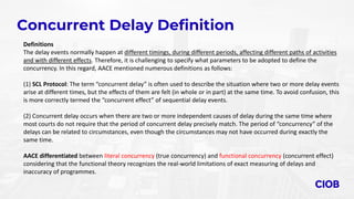 Concurrent Delay in Construction | PDF