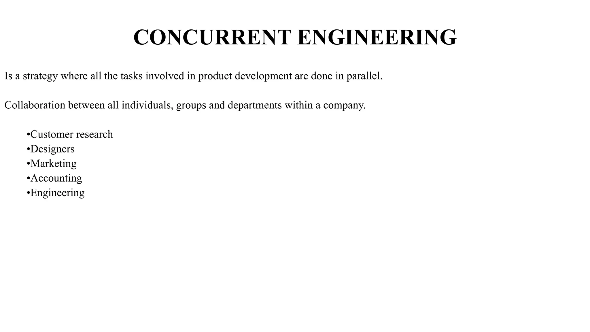 Concurrent engineering | PPT