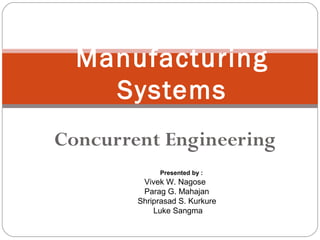 Concurrent Engineering Ppt