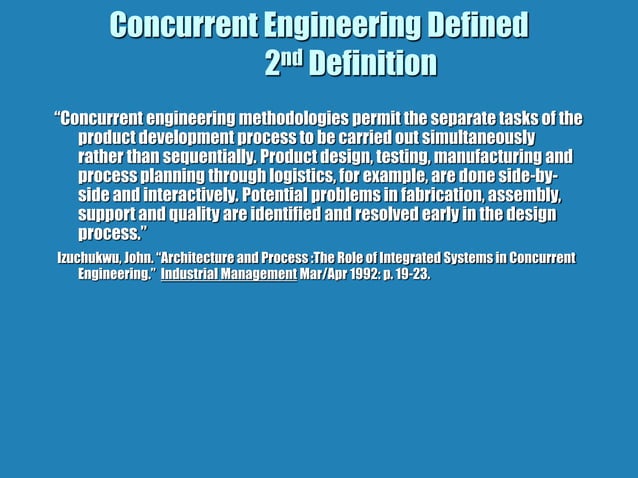 Concurrent Engineering.ppt | Civil Engineering Industry | Industries