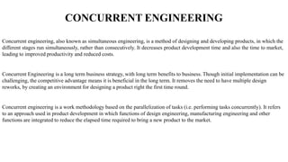 Introduction and Concept of Concurrent Engineering.pptx