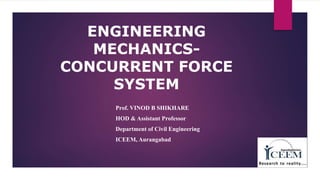 Concurrent force system | PPTX