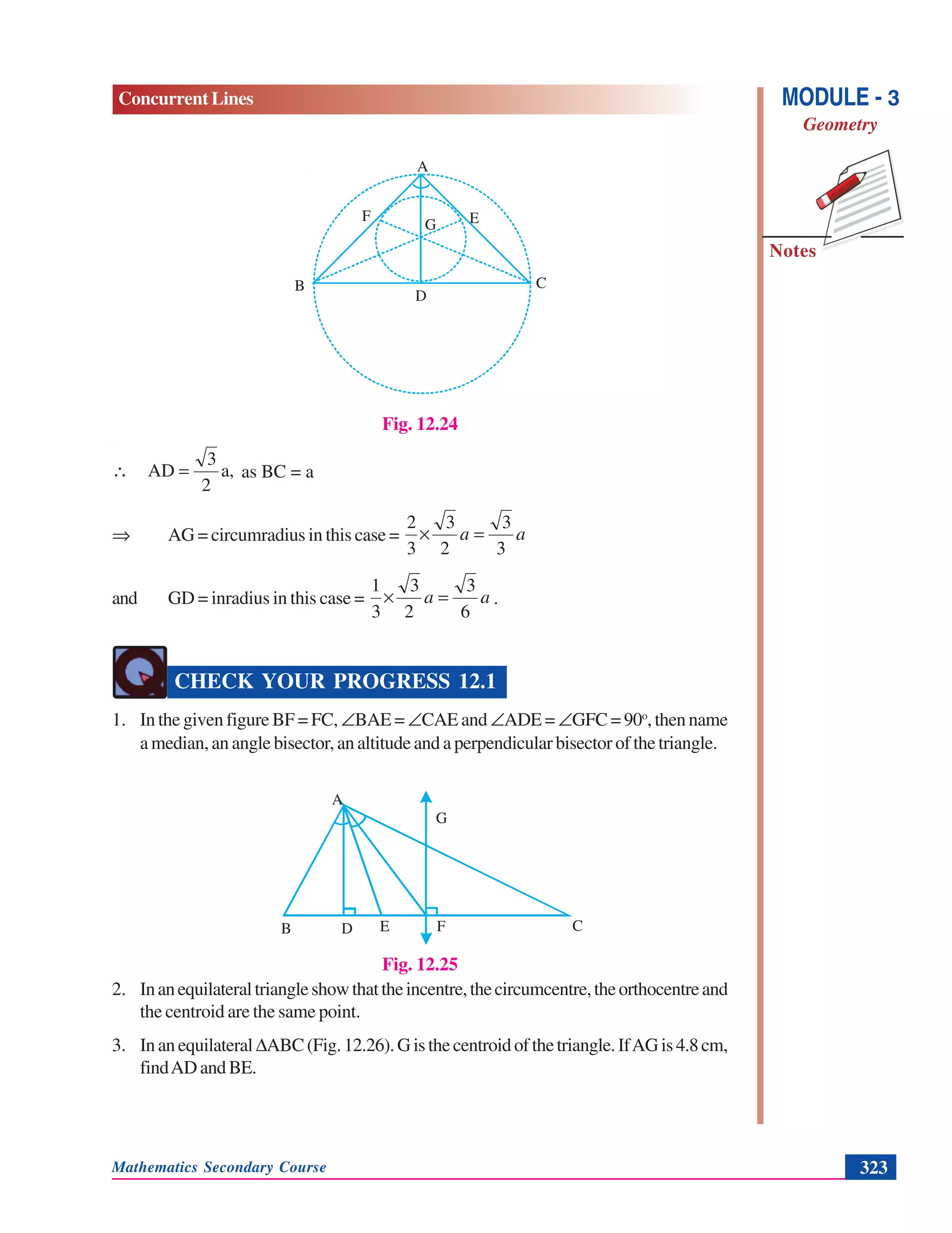 Concurrent lines -GEOMETRY | PDF