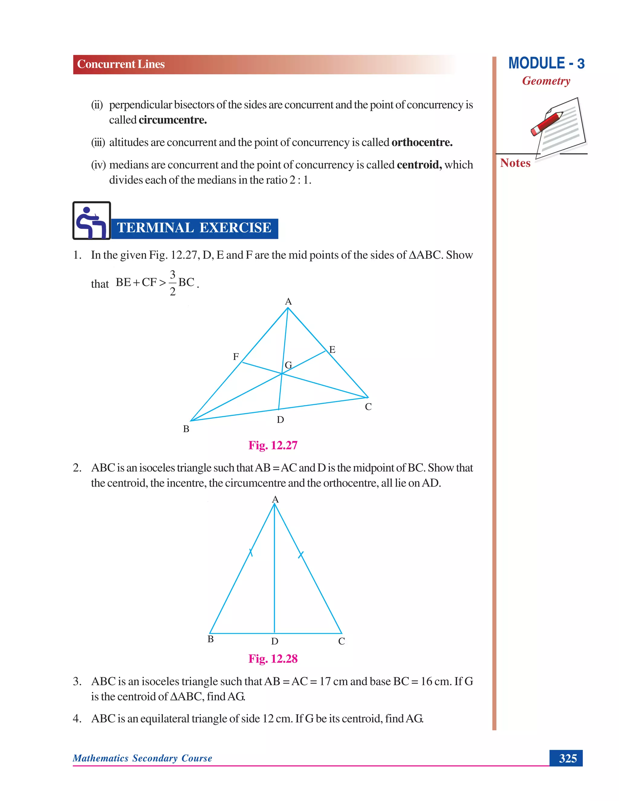 Concurrent lines -GEOMETRY | PDF