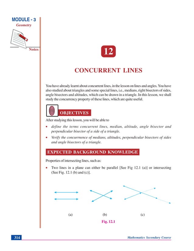Concurrent lines -GEOMETRY | PDF | Geography | Science