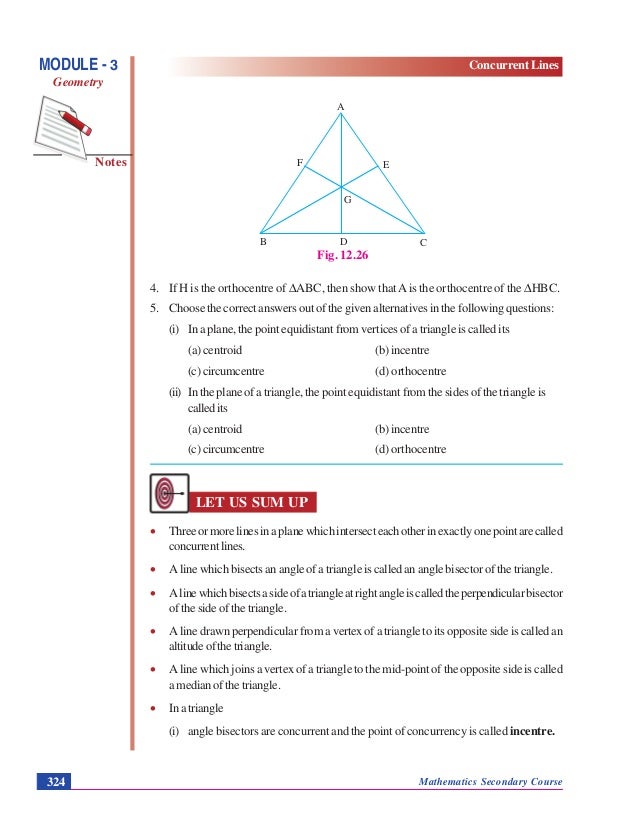 Concurrent Lines Geometry