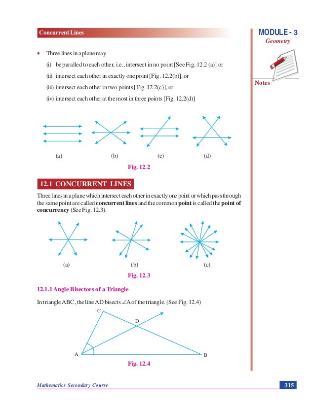 Concurrent Lines GEOMETRY Concurrent Lines GEOMETRY